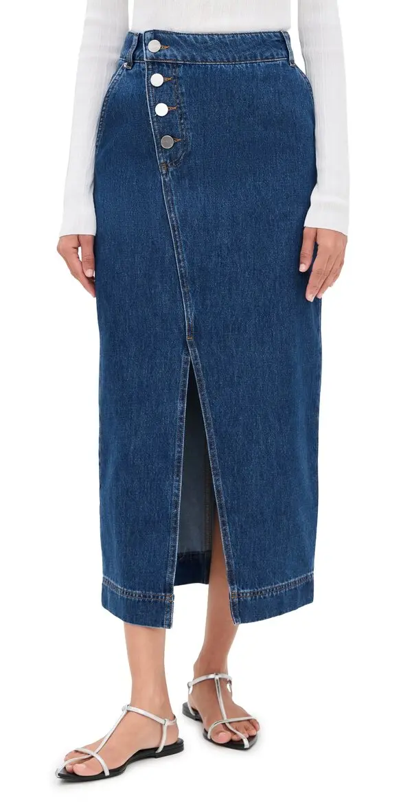 ALIGNE Asher Denim Midi Skirt