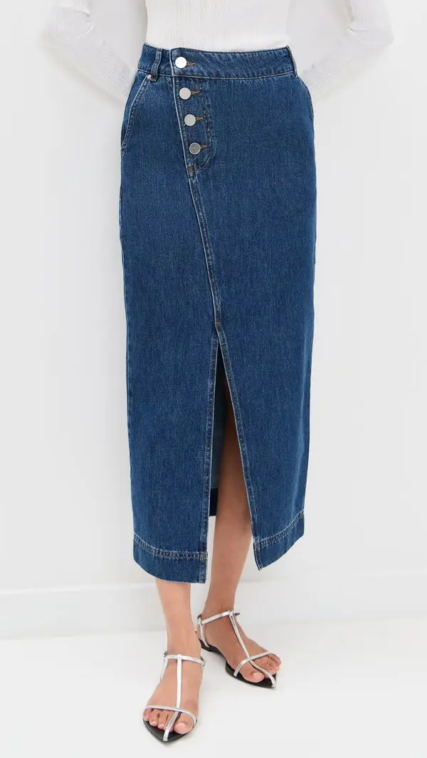 ALIGNE Asher Denim Midi Skirt