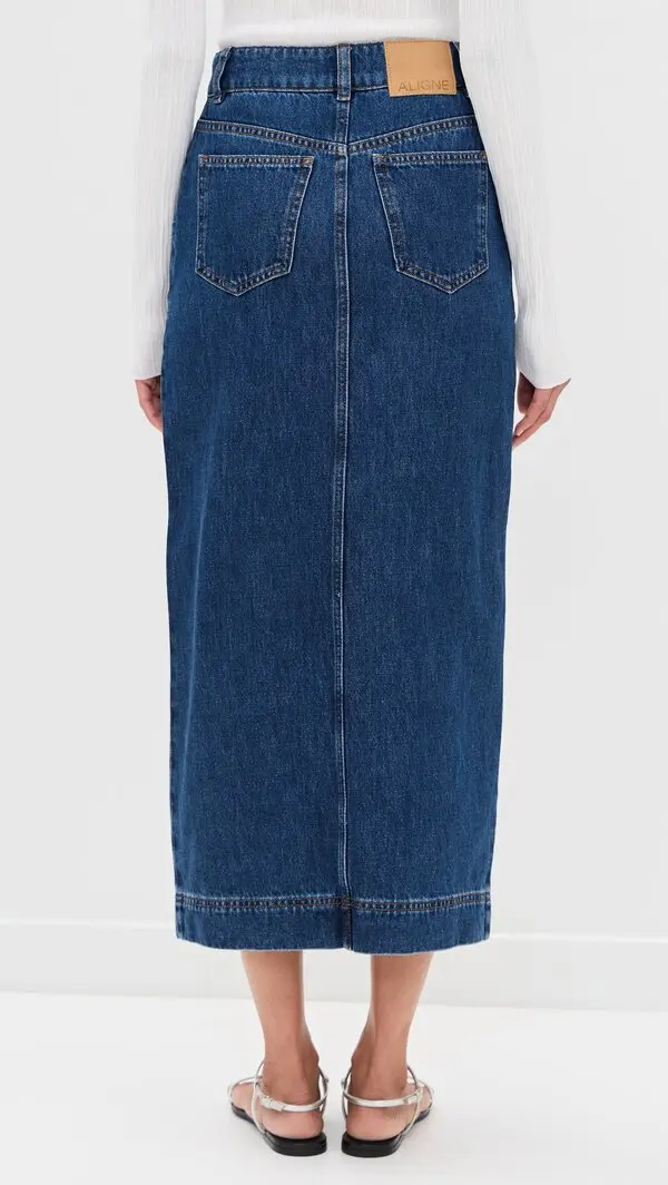 ALIGNE Asher Denim Midi Skirt