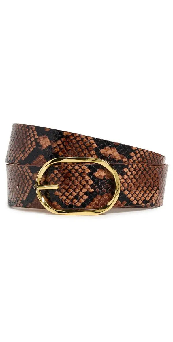 B-low The Belt Kyra Python Belt - Cognac/gold