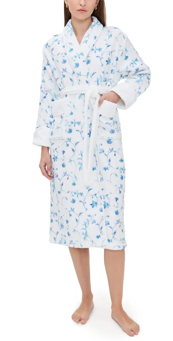 Hill House Home The Hotel Robe - Blue Botanical