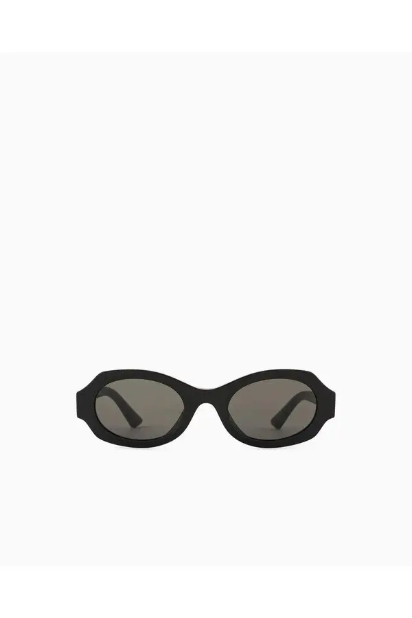 Giorgio Armani Oval Sunglasses - Black