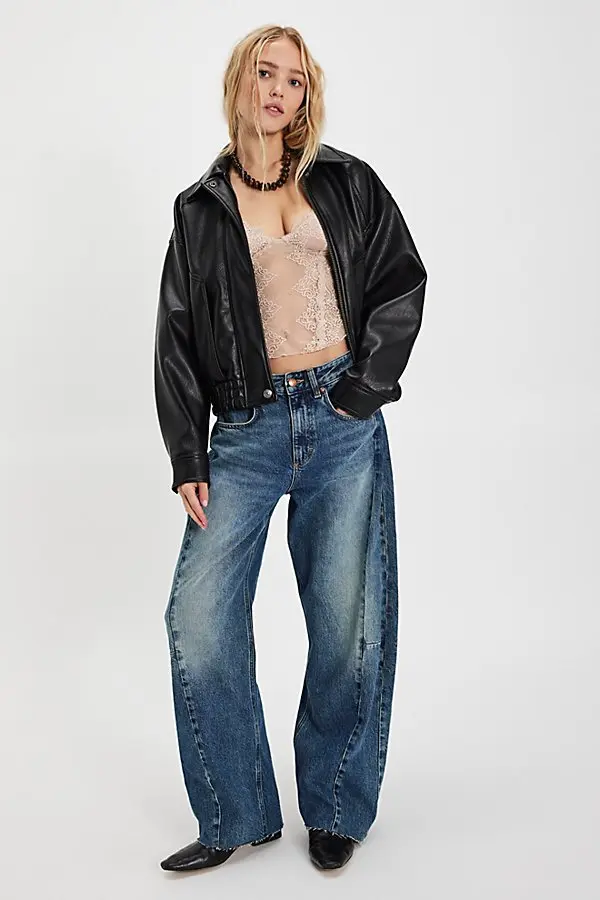 LEEM Low-slung Barrel Rider Jeans