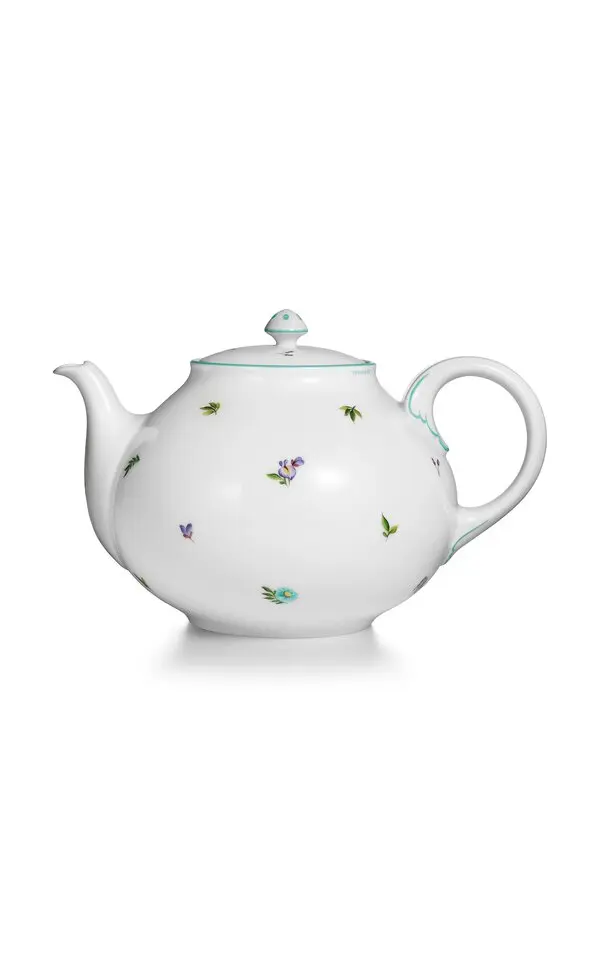 Tiffany & Co. Exclusive Wildflower Porcelain Tea Pot - White