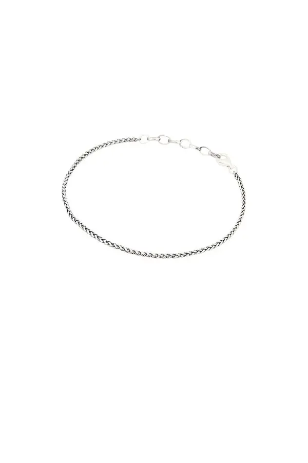 SERGE DE NIMES Wheat Chain Bracelet - Silver