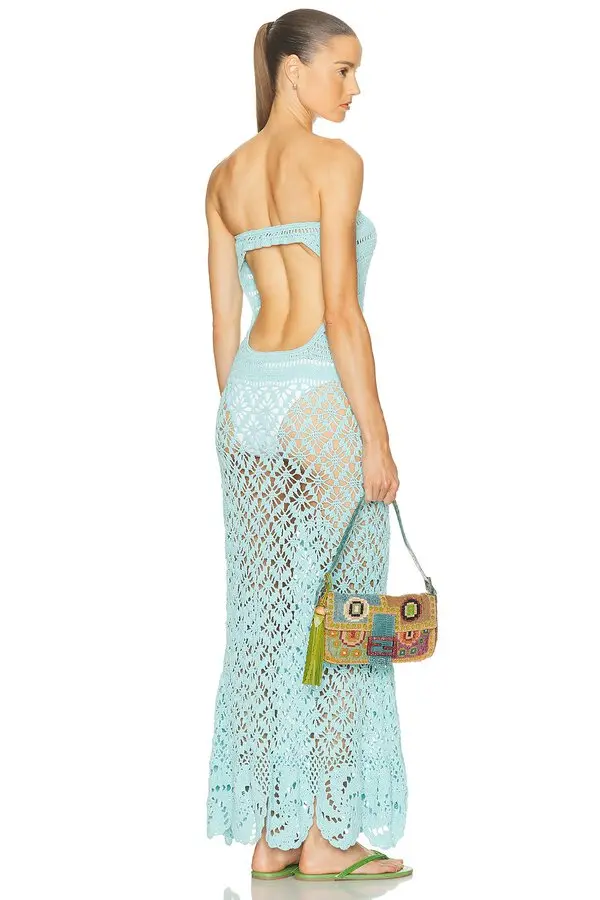 Akoia Swim Ayla Long Dress - Turquoise