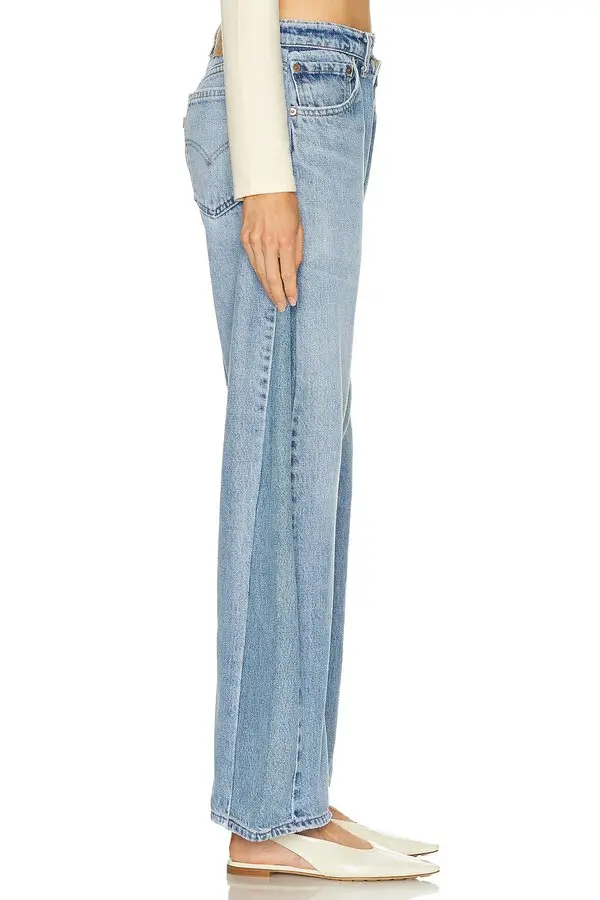 ALIGRACE Vintage Crossover Barrel Jeans