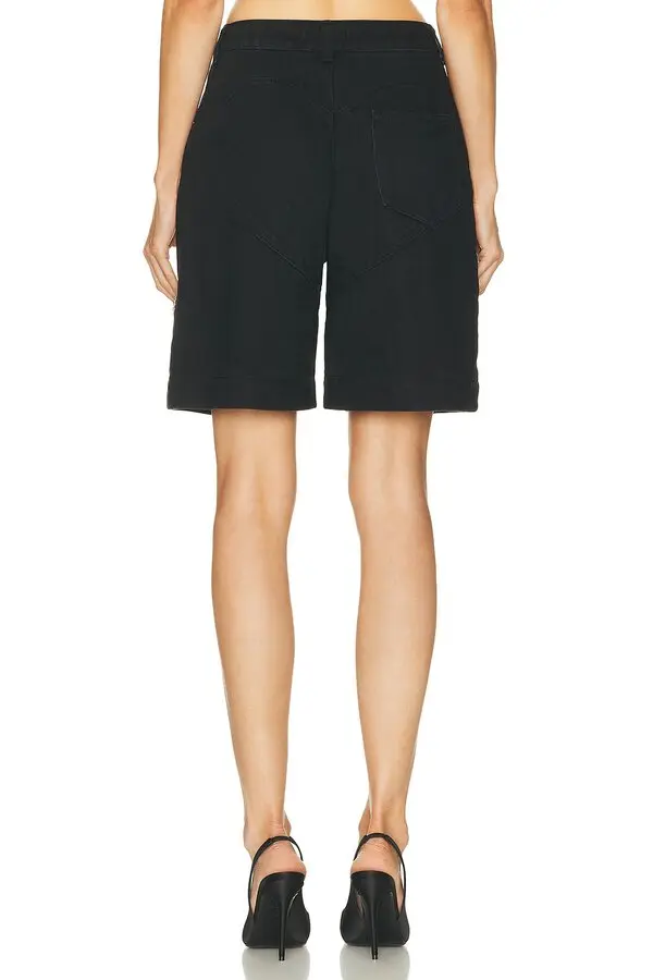 AREA Crystal Flower Bermuda Jean Short