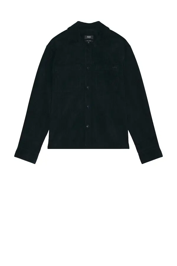 A.p.c. Leon Surchemise In Navy