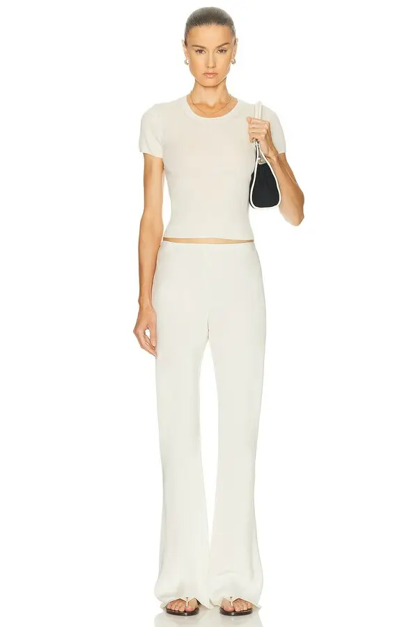 Eterne Rib Stitch Cashmere Baby Tee