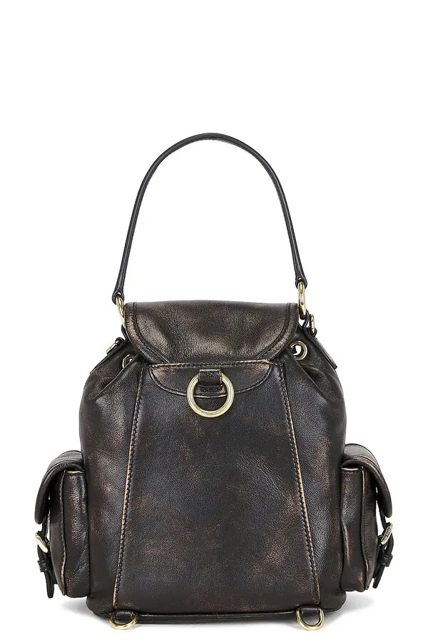 Miu Miu Canapa Mini Backpack - Caffe