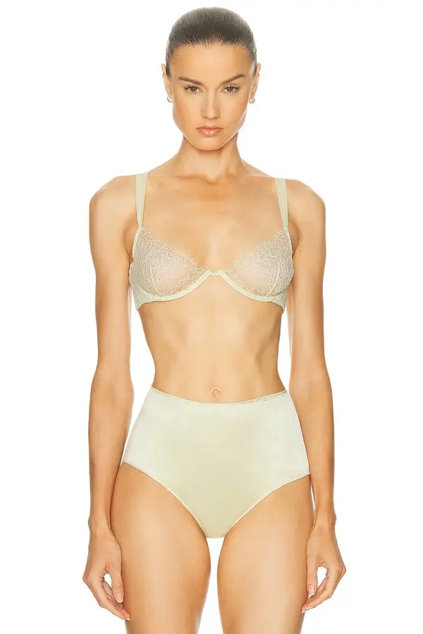 Kiki De Montparnasse Cadeau Demi Bra In Cream - Beurre