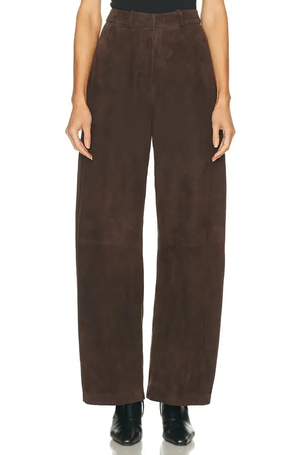 Nour Hammour Barrel Suede Pant