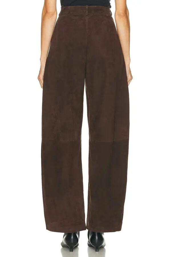 Nour Hammour Barrel Suede Pant