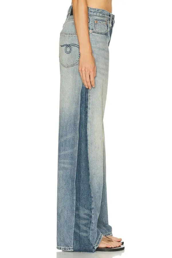 R13 Insert D'arcy Loose Wide Leg Jeans