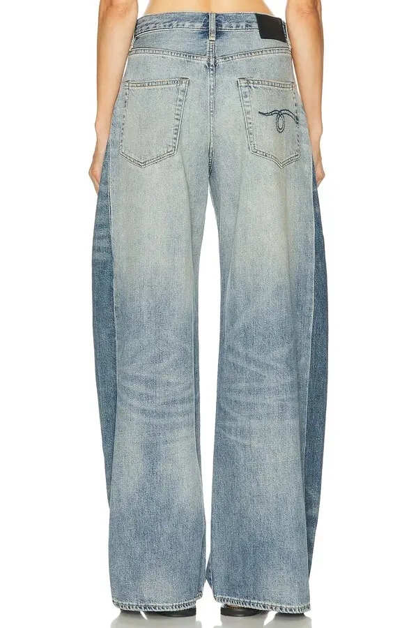 R13 Insert D'arcy Loose Wide Leg Jeans
