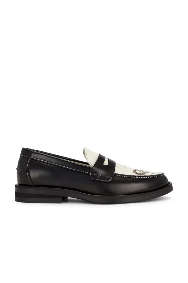 DUKE + DEXTER Wilde Penny Loafer - Snake