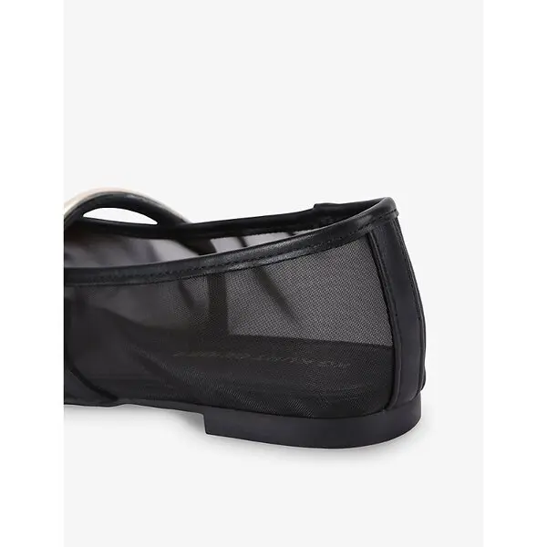 Kurt Geiger Nella Mesh Ballet Flats - Black