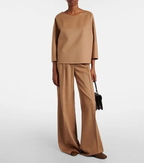 Max Mara Radioso Camel Hair Blouse