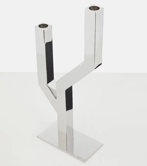 Christofle Arborescence Stainless Steel Candle Holder - Silver