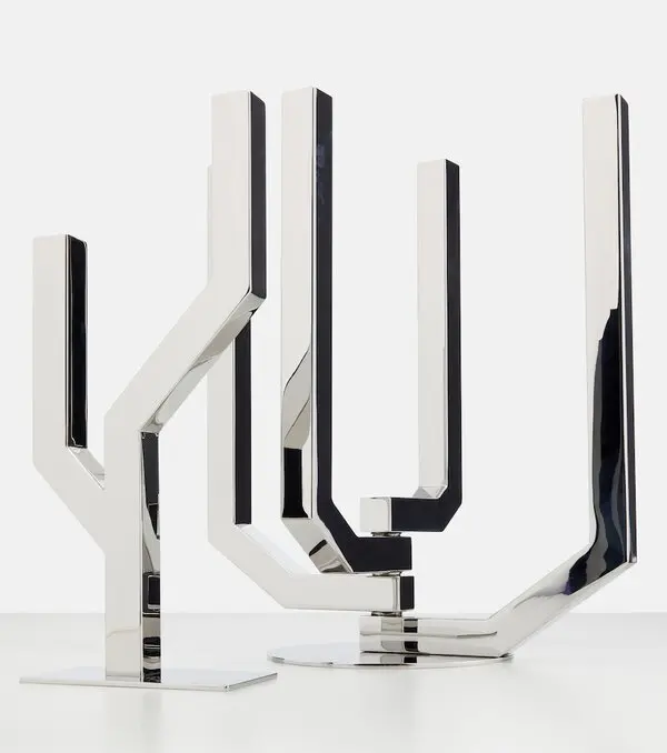 Christofle Arborescence Stainless Steel Candle Holder - Silver