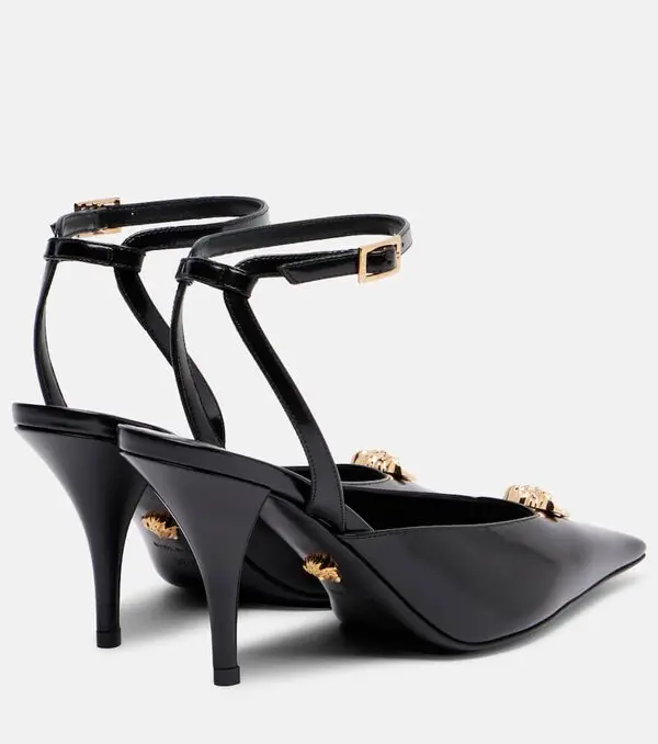 Versace La Medusa 85 Leather Pumps