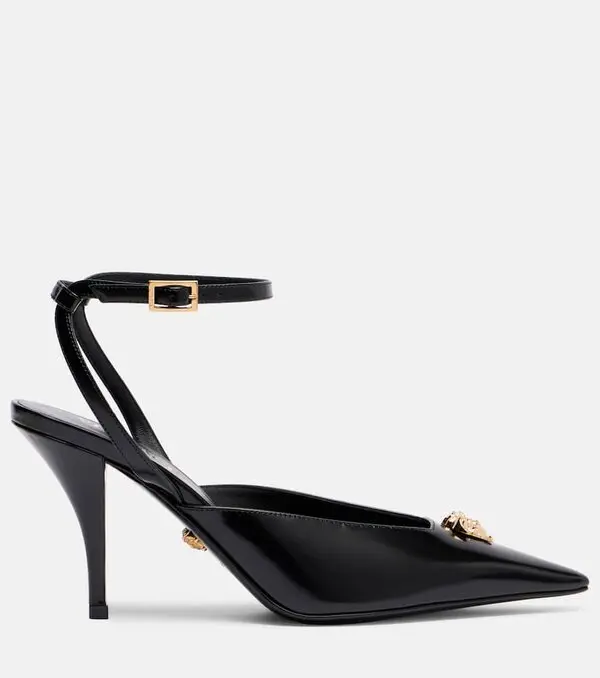 Versace La Medusa 85 Leather Pumps