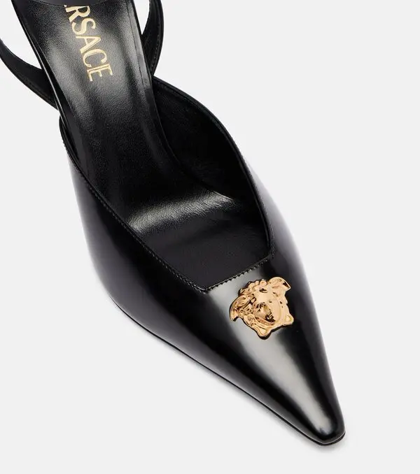 Versace La Medusa 85 Leather Pumps