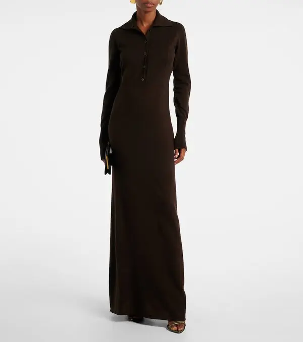 TOM FORD Knitted Cashmere Maxi Dress