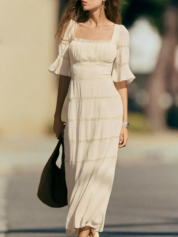 REFORMATION Laverna Midi Dress - Cream