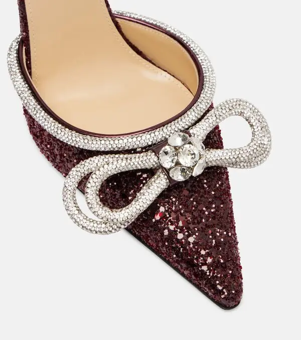 Mach & Mach Double Bow 110 Embellished Pumps