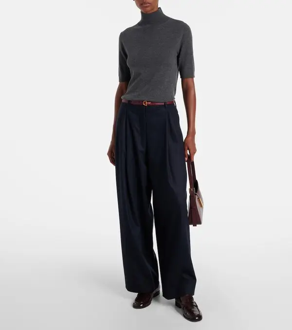 Max Mara Titty Wool Wide-leg Trousers