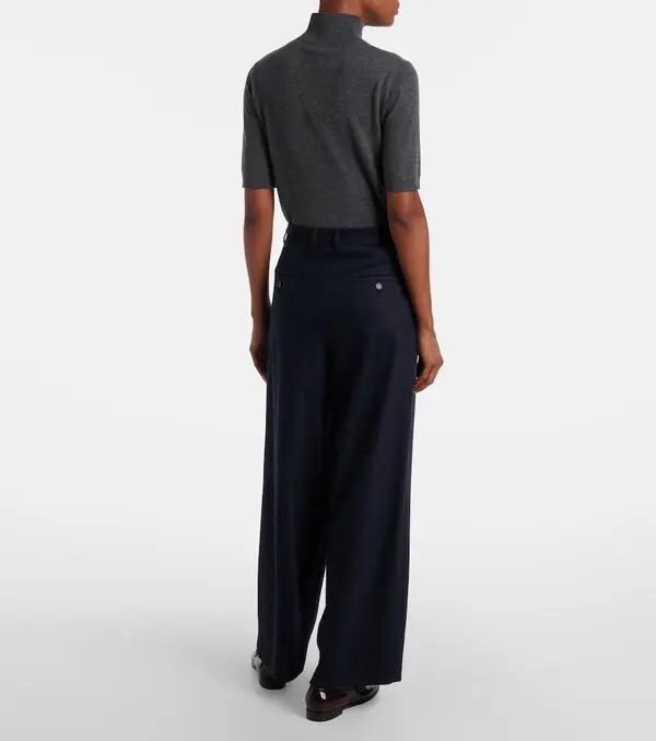 Max Mara Titty Wool Wide-leg Trousers