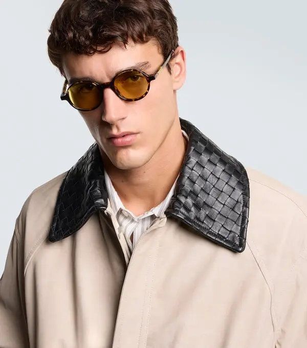 Bottega Veneta Round Sunglasses - Brown