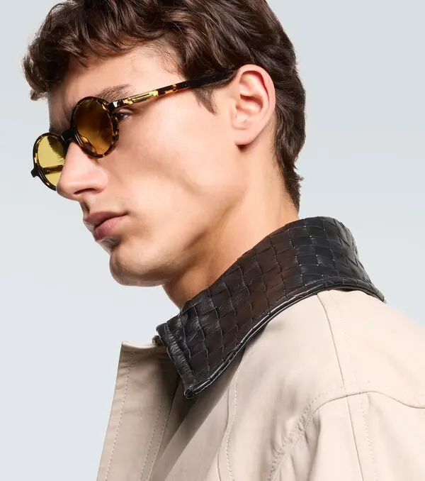 Bottega Veneta Round Sunglasses - Brown