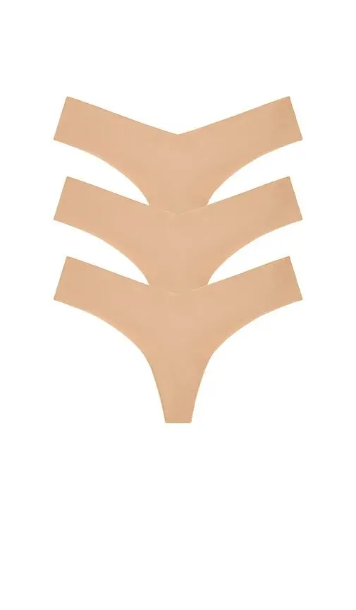 Commando 3 Pack Classic Thong - Beige