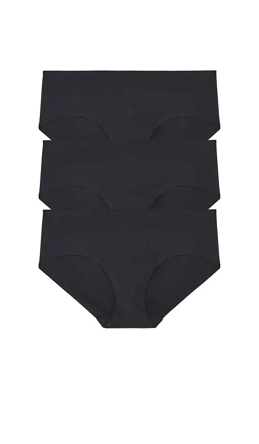 Commando 3-pack Cotton Bikini - Black