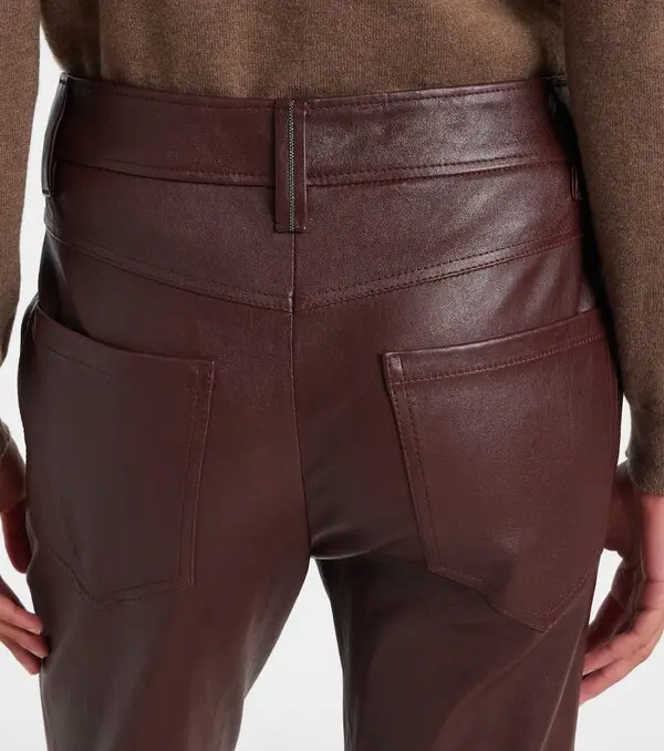 Brunello Cucinelli Leather Pants