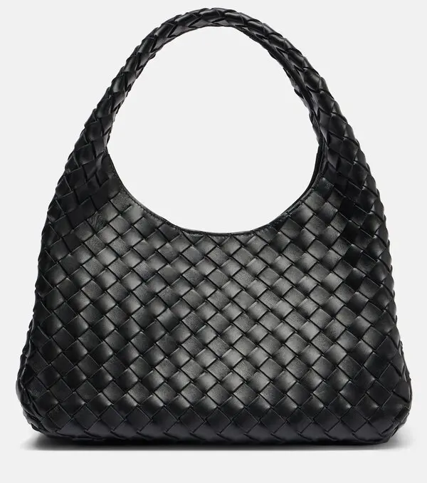 Bottega Veneta Campana Shoulder Bag - Black