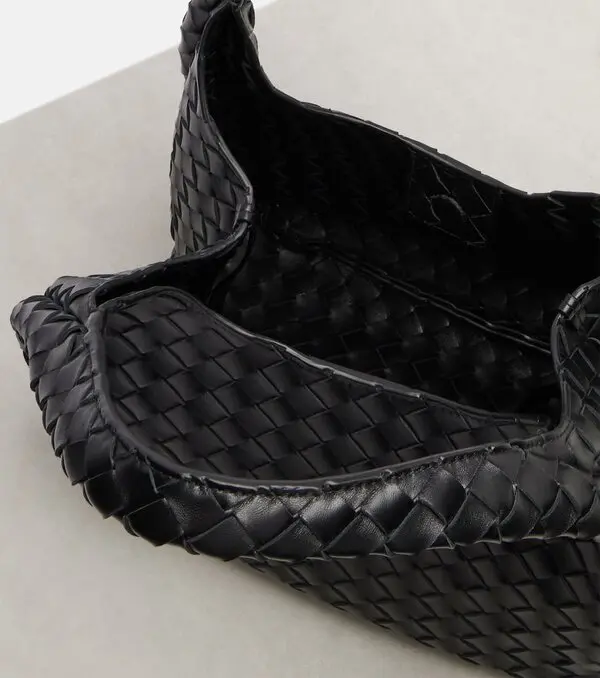 Bottega Veneta Campana Shoulder Bag - Black