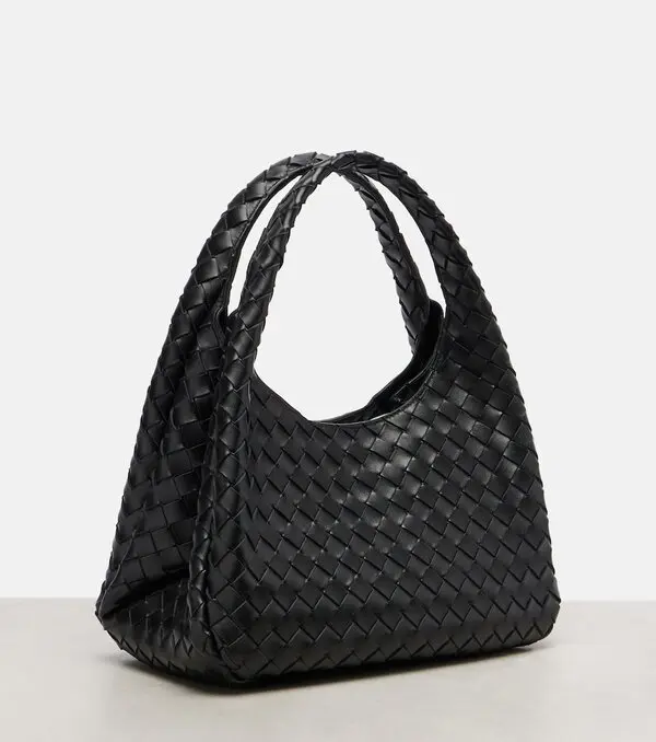 Bottega Veneta Campana Shoulder Bag - Black