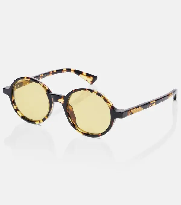 Bottega Veneta Round Frame Sunglasses - Yellow
