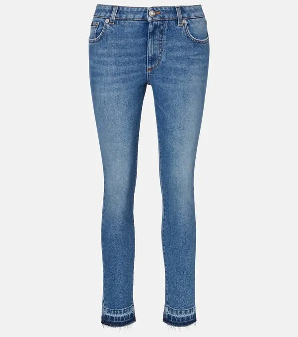 Dolce & Gabbana Low-rise Skinny Jeans - Blue