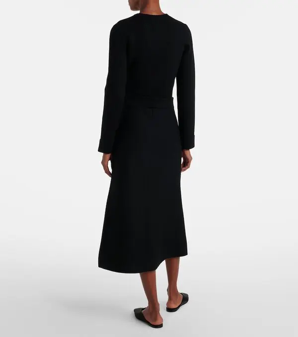 Dorothee Schumacher Sharp Ambition Wool-blend Midi Skirt