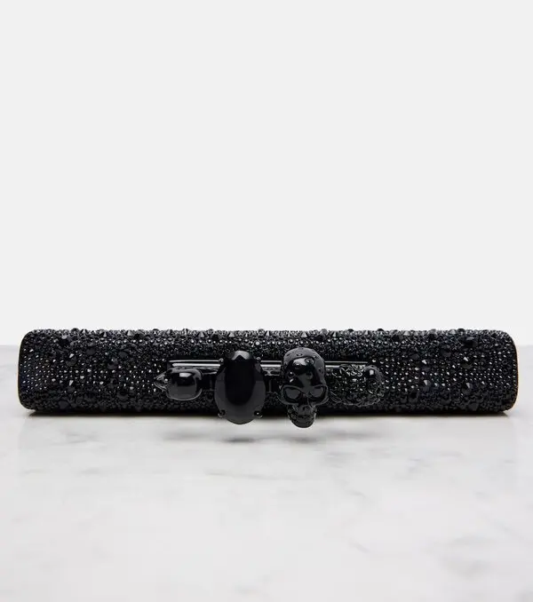 Alexander McQueen Knuckle Studded Leather Pouch