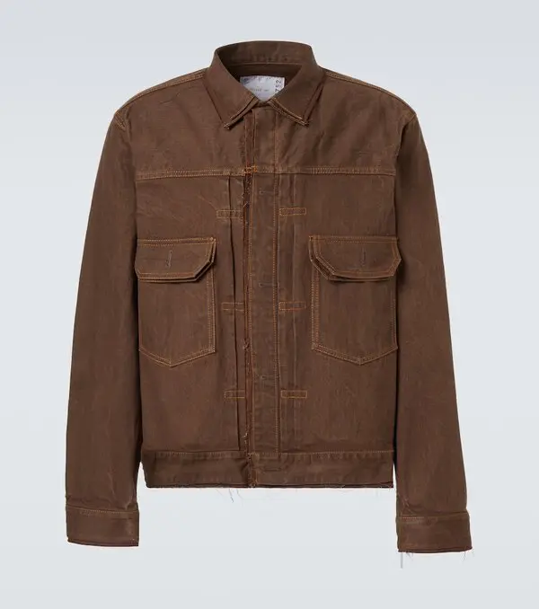 Sacai Denim Jacket - Brown