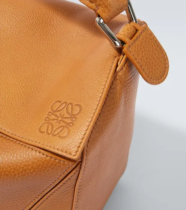 Loewe Puzzle Large Leather Shoulder Bag - Beige