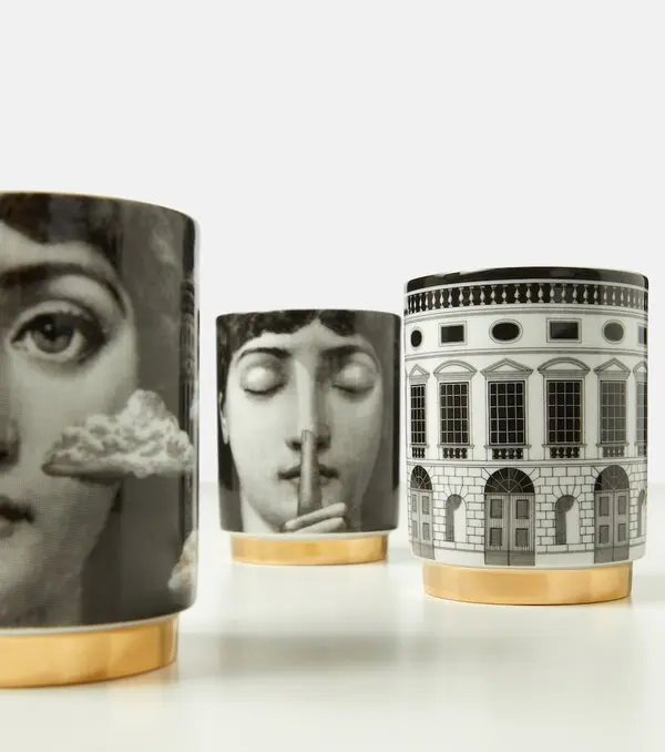 FORNASETTI Architettura Immaginazione Scented Candle - White
