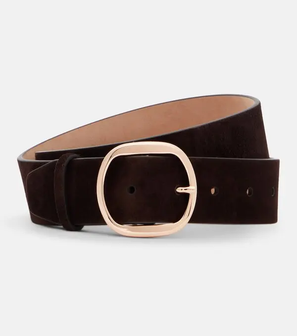 Gabriela Hearst Elster Suede Belt - Brown