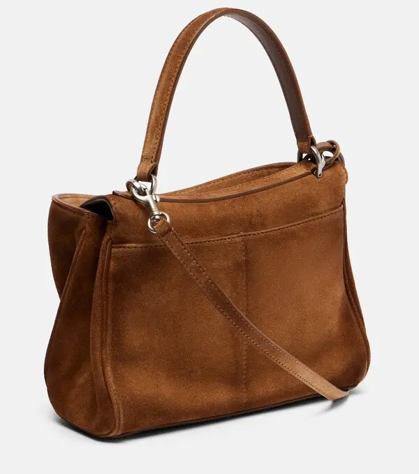 Balenciaga Rodeo Mini Suede Tote Bag - Brown